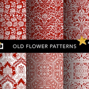 Patterned Paper Pack | Vintage Scrapbook Printable Paper | Old Ornate ...