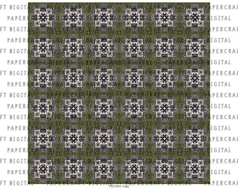 Vintage Scrapbook Printable Paper Old Italian Pattern - Etsy