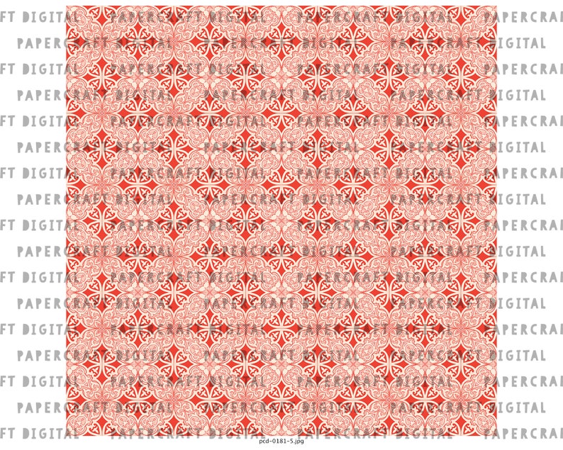 Vintage Scrapbook Printable Paper | Old Medieval Pattern | Seamless ...