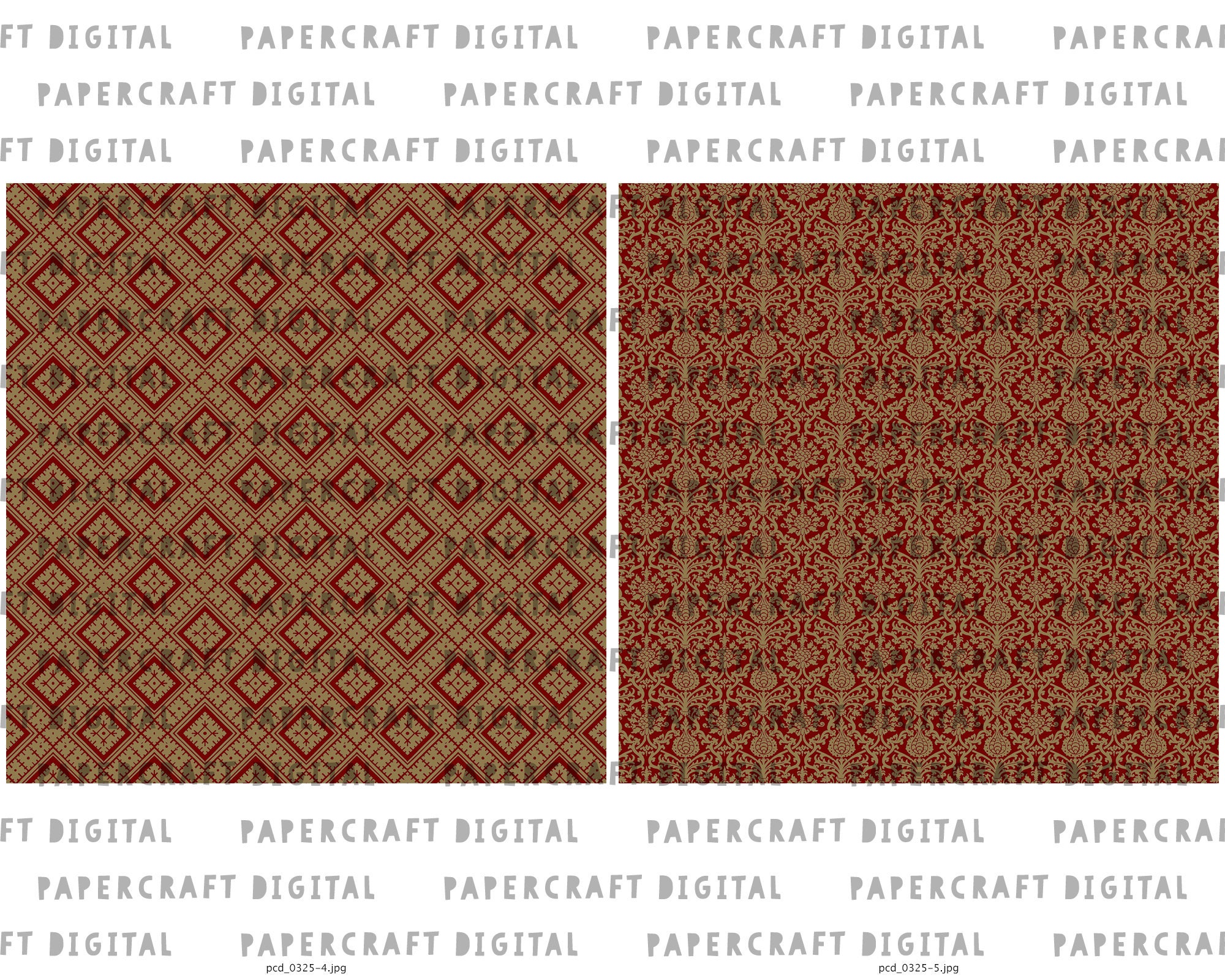 Vintage Scrapbook Printable Paper Old Ornamental Pattern | Etsy