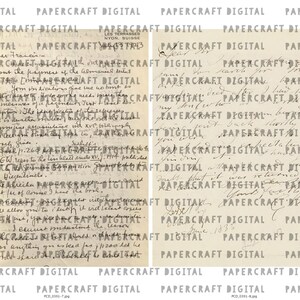 Old Script Writing Texture | Vintage Scrapbook Paper Background - Etsy