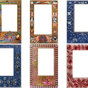 Illuminated Manuscript Border Medieval Decorative Frame - Etsy