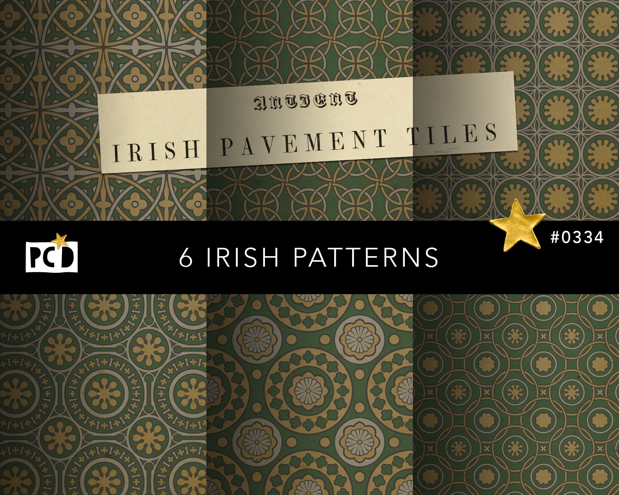 Modern Scrapbook Printable Paper Ornamental Celtic Irish - Etsy