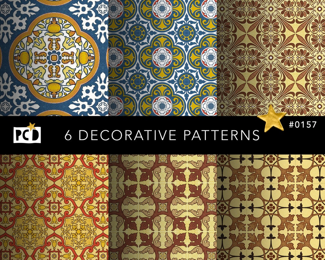 Vintage Scrapbook Printable Paper | Old Ornamental Pattern | Seamless ...