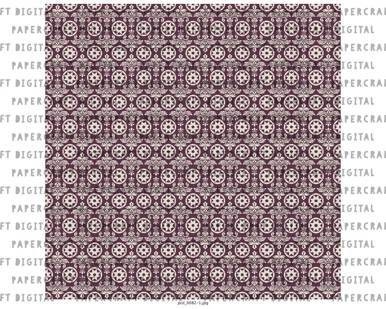 Vintage Scrapbook Printable Paper | Old Medieval Endpaper Pattern ...