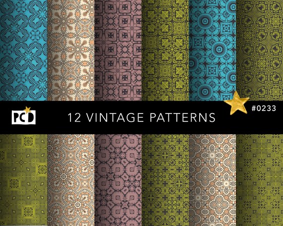 Vintage Scrapbook Printable Paper Old Medieval Endpaper | Etsy