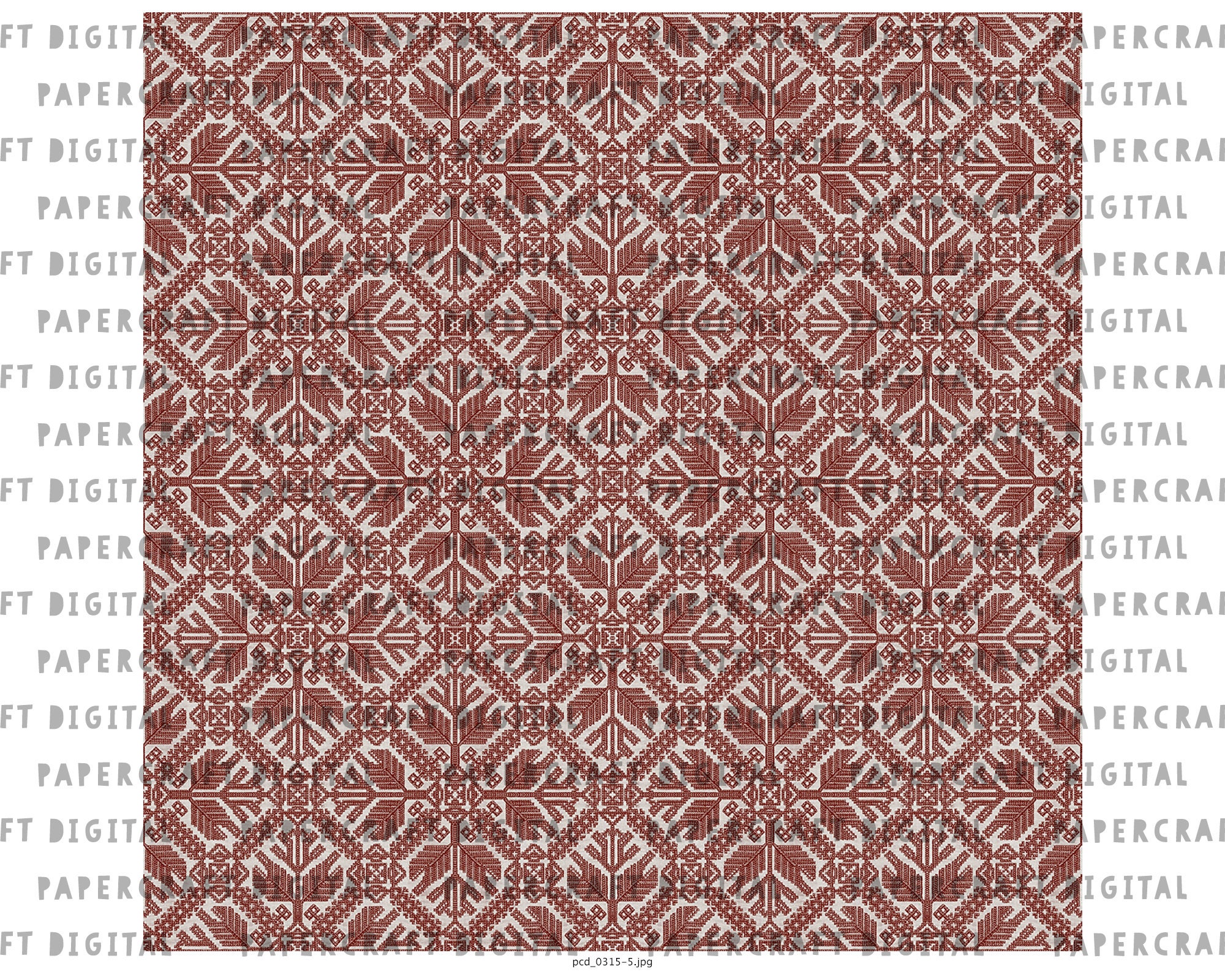 Vintage Scrapbook Printable Paper Old Embroidery Pattern | Etsy