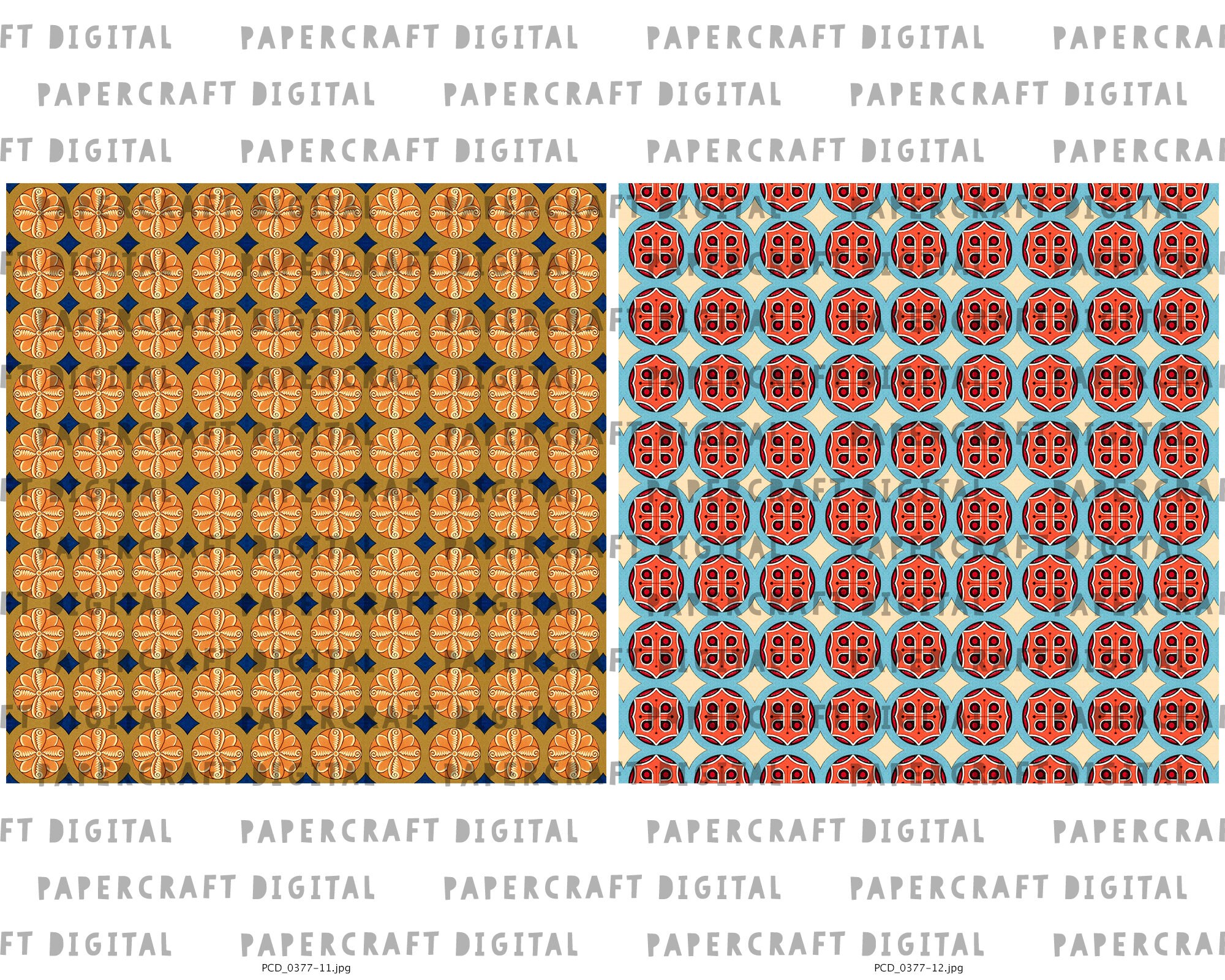 Medieval Printable Paper Patterns Old Middle Ages Seamless - Etsy