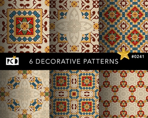 Vintage Scrapbook Printable Paper Old Medieval Endpaper | Etsy