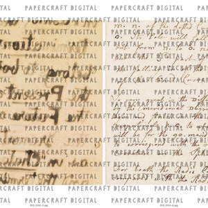 Old Script Writing Texture | Vintage Scrapbook Paper Background - Etsy