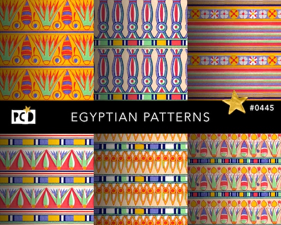Old Egyptian Patterns Decorative Papers of Egypt Pyramid | Etsy