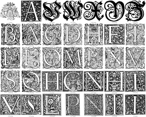 Capital Letters Medieval