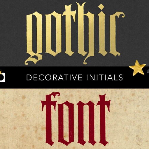 Old Medieval Illuminated Initials Medieval Alphabet | Etsy