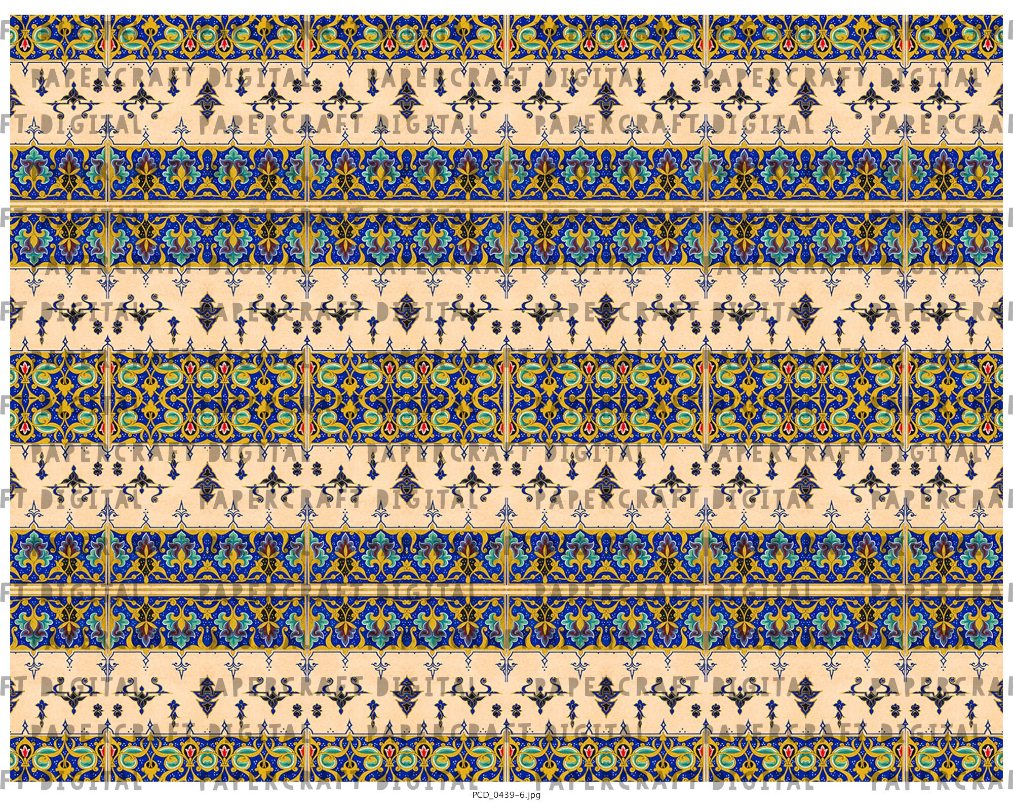 Arabian and Egyptian Patterns Decorative Printable Paper - Etsy
