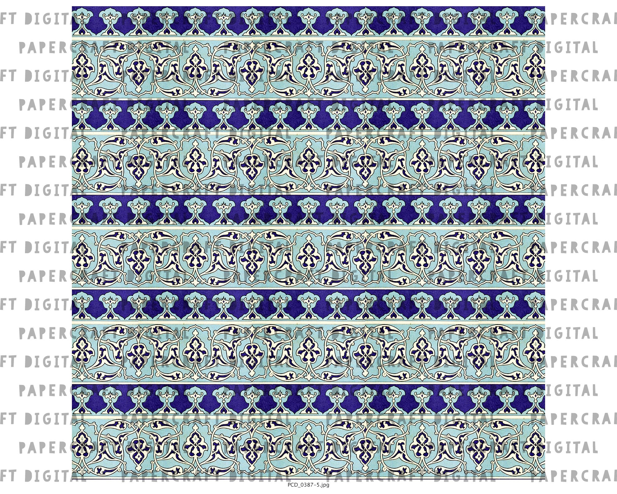 Vintage Arabian Printable Paper | Old Antique Islamic Pattern ...