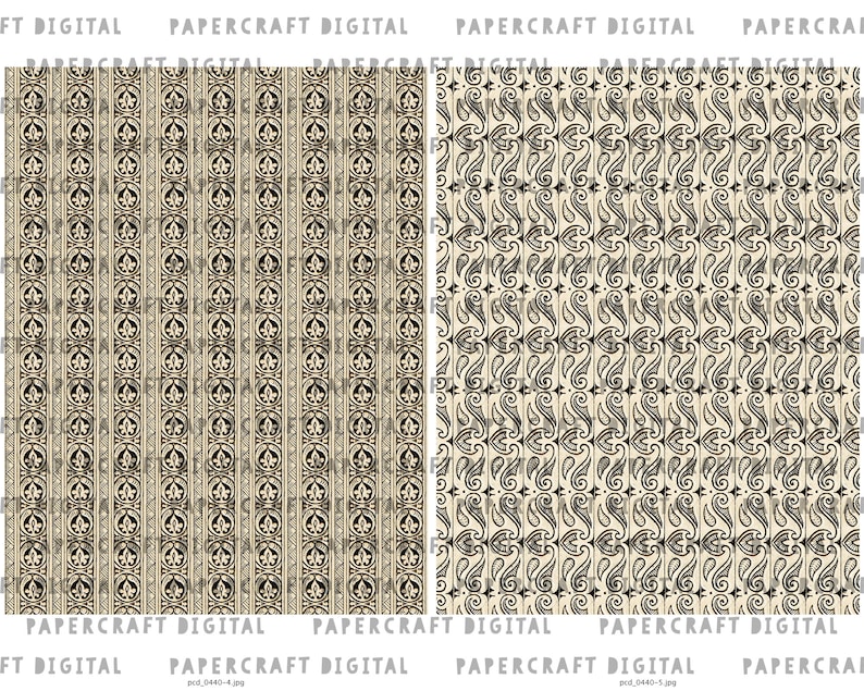 Old Arabian Arabic Patterns Middle Eastern Decorative Printable Papers ...