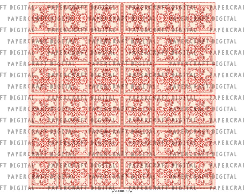 Vintage Scrapbook Printable Paper | Old Medieval Pattern | Seamless ...