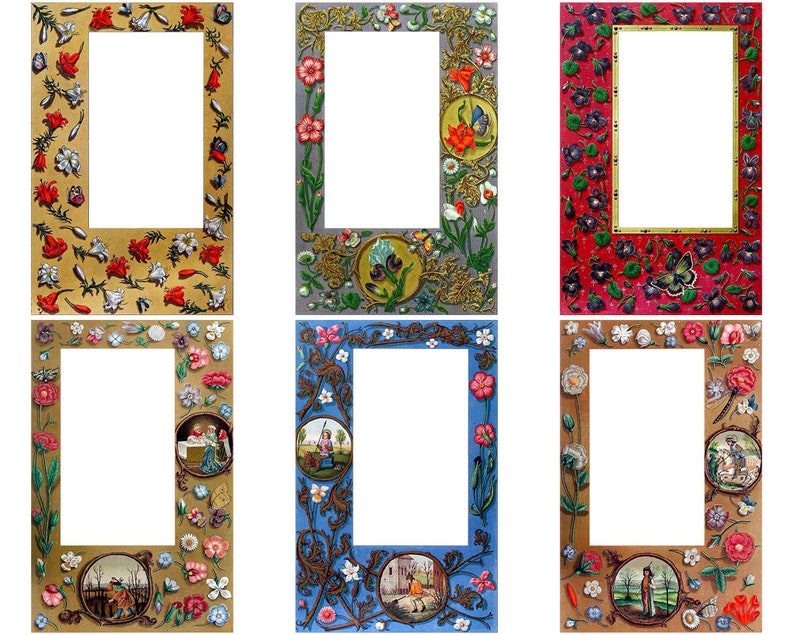 Illuminated Manuscript Border Medieval Decorative Frame - Etsy