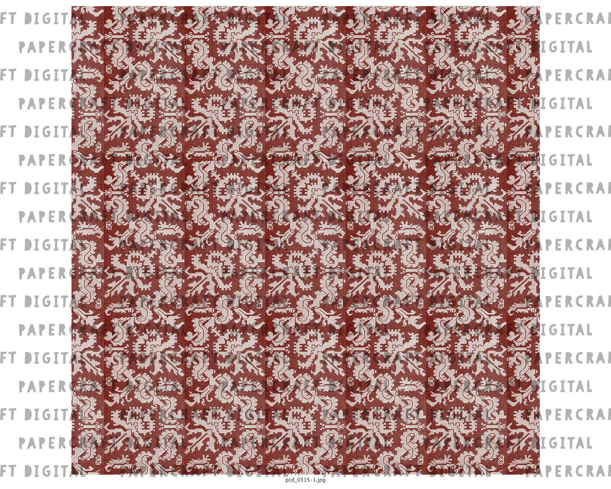 Vintage Scrapbook Printable Paper Old Embroidery Pattern - Etsy