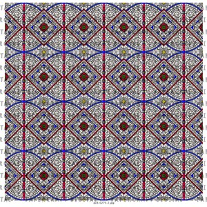 Vintage Scrapbook Printable Paper | Old Medieval Endpaper Pattern ...