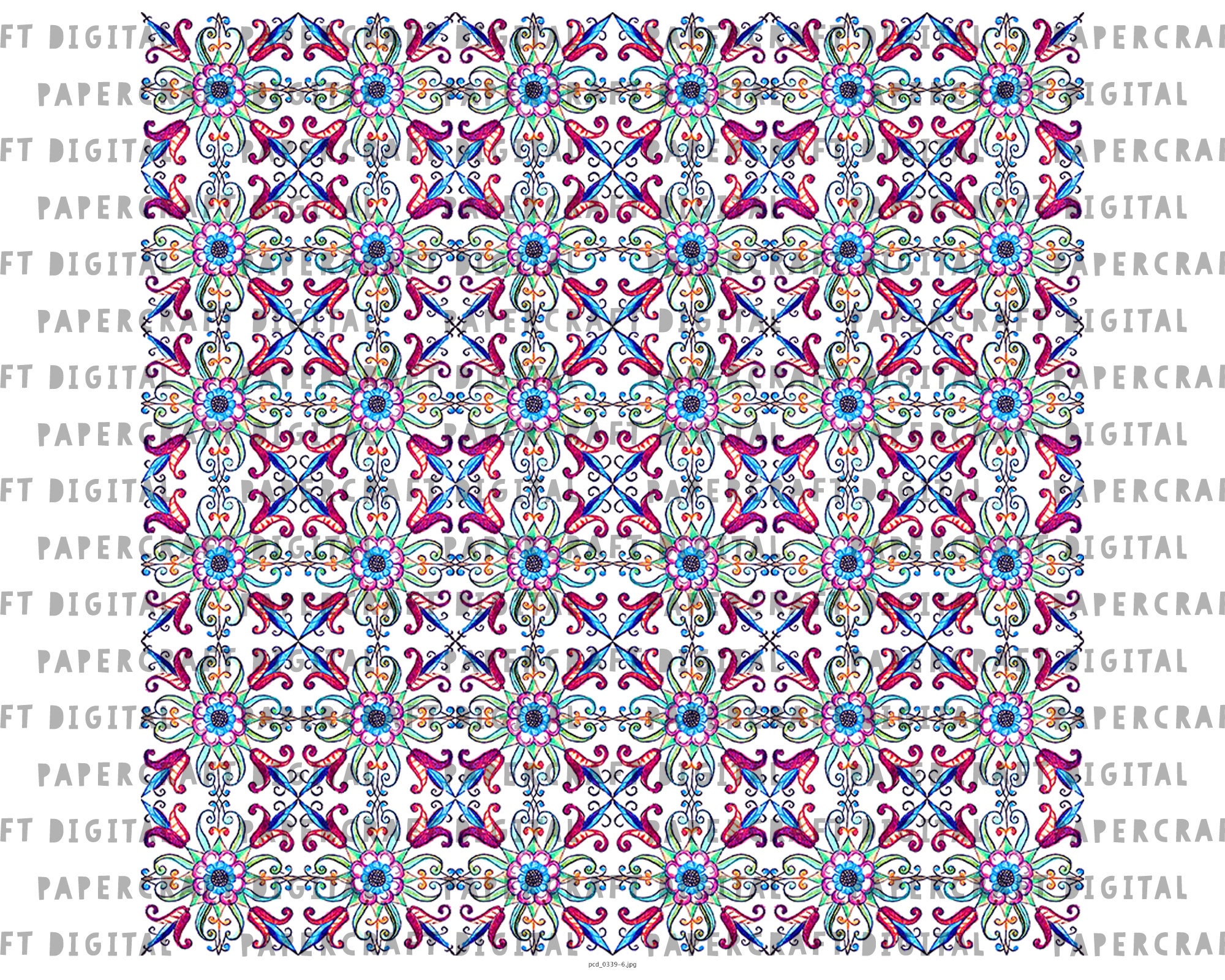 Vintage Scrapbook Printable Paper Old Ornamental Pattern - Etsy