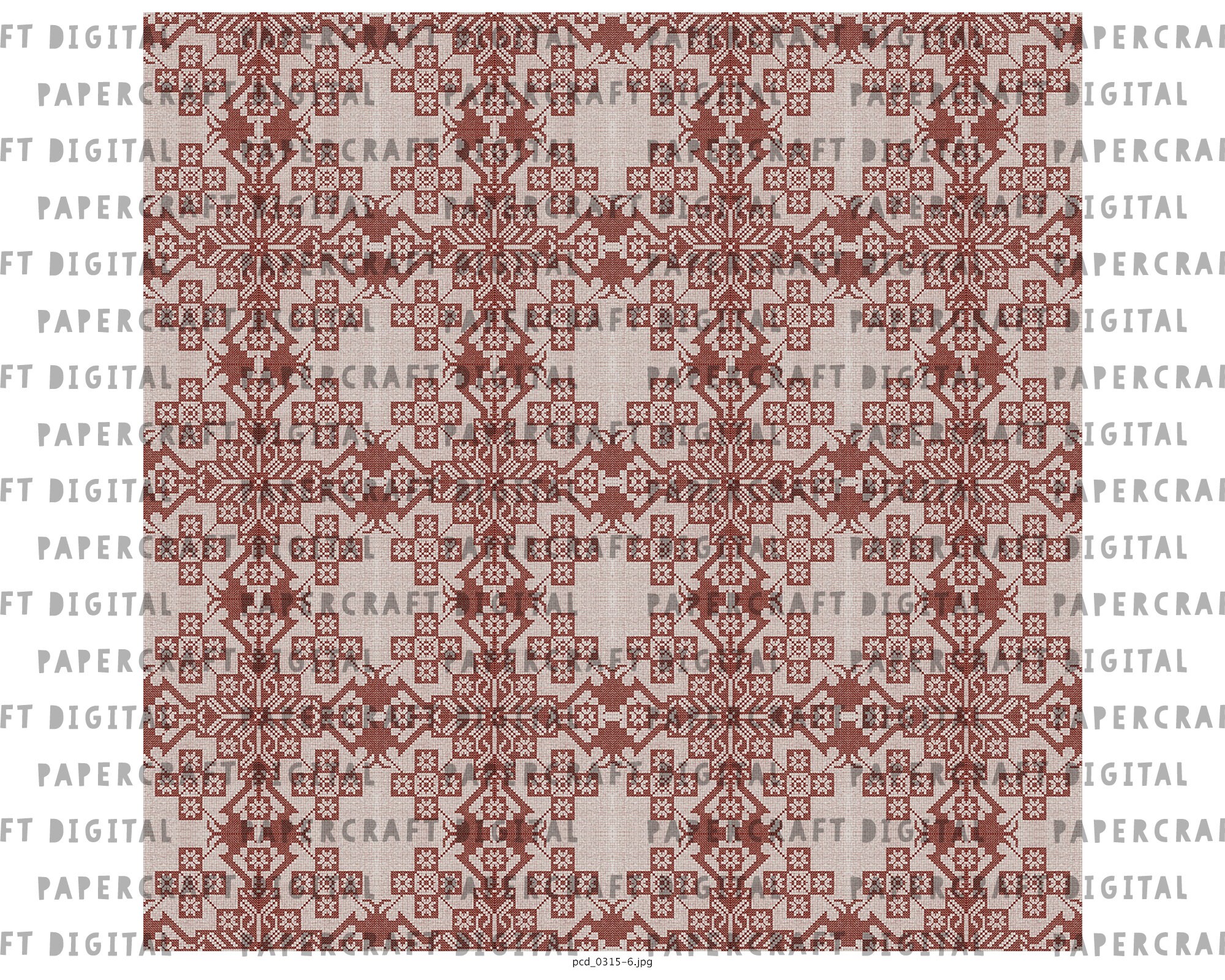 Vintage Scrapbook Printable Paper Old Embroidery Pattern | Etsy