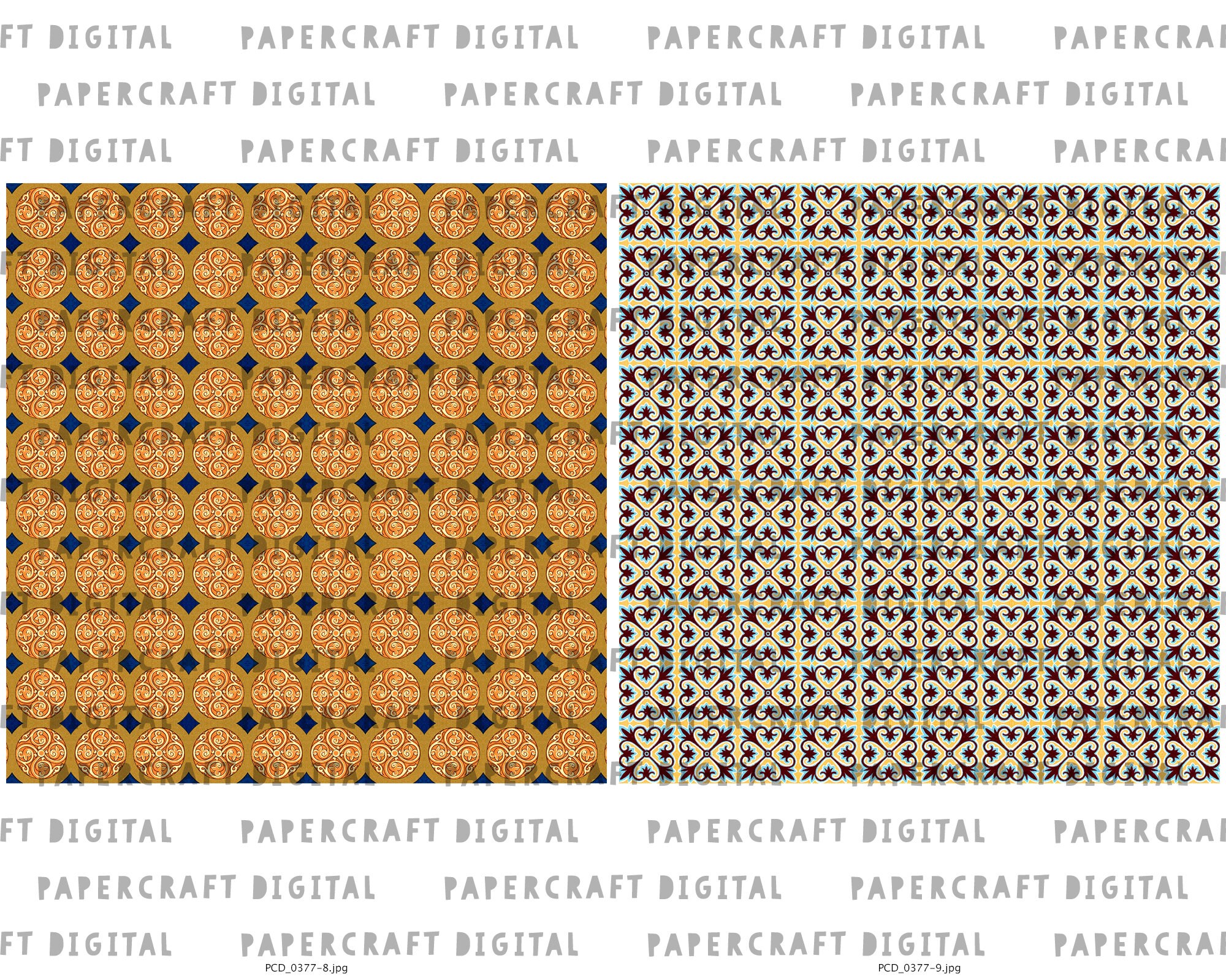 Medieval Printable Paper Patterns Old Middle Ages Seamless | Etsy