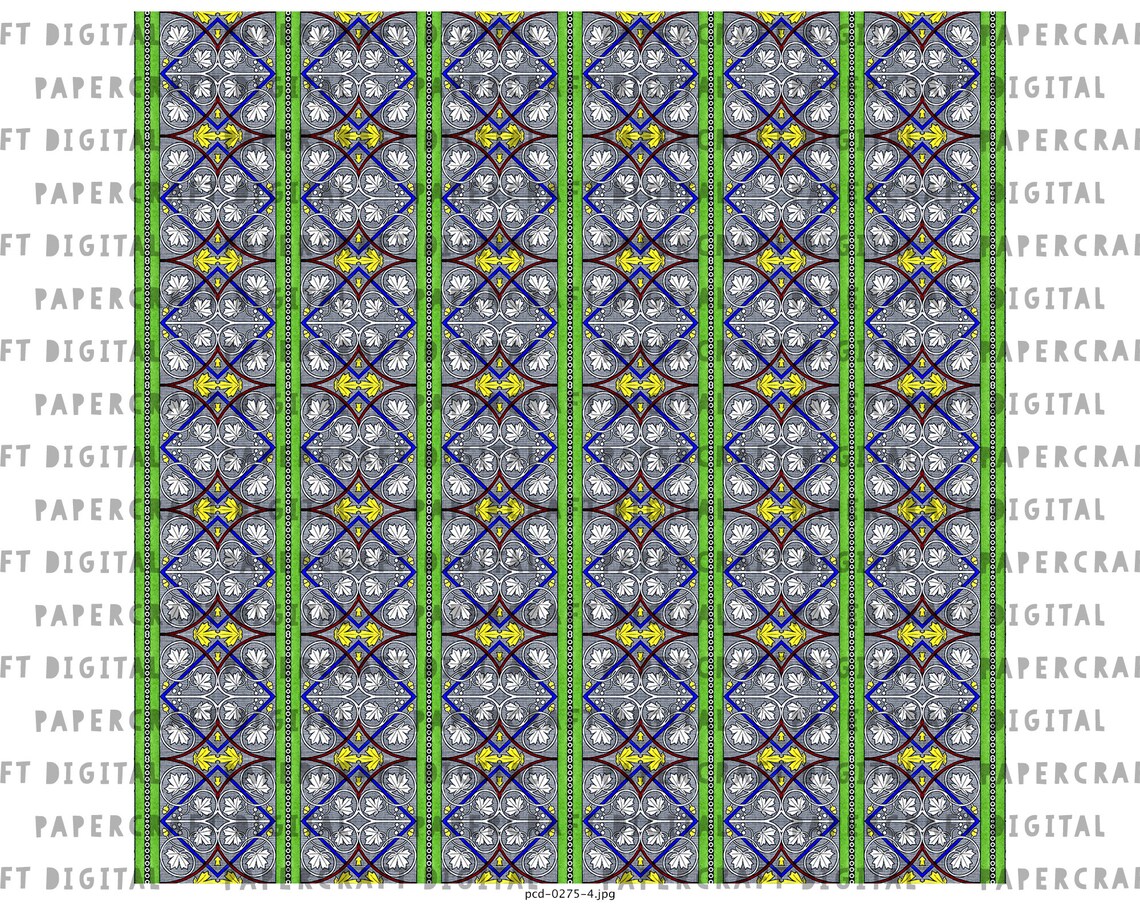 Vintage Scrapbook Printable Paper Old Medieval Endpaper | Etsy