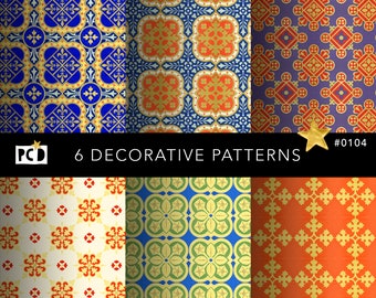 Medieval Printable Paper Patterns Old Middle Ages Seamless | Etsy