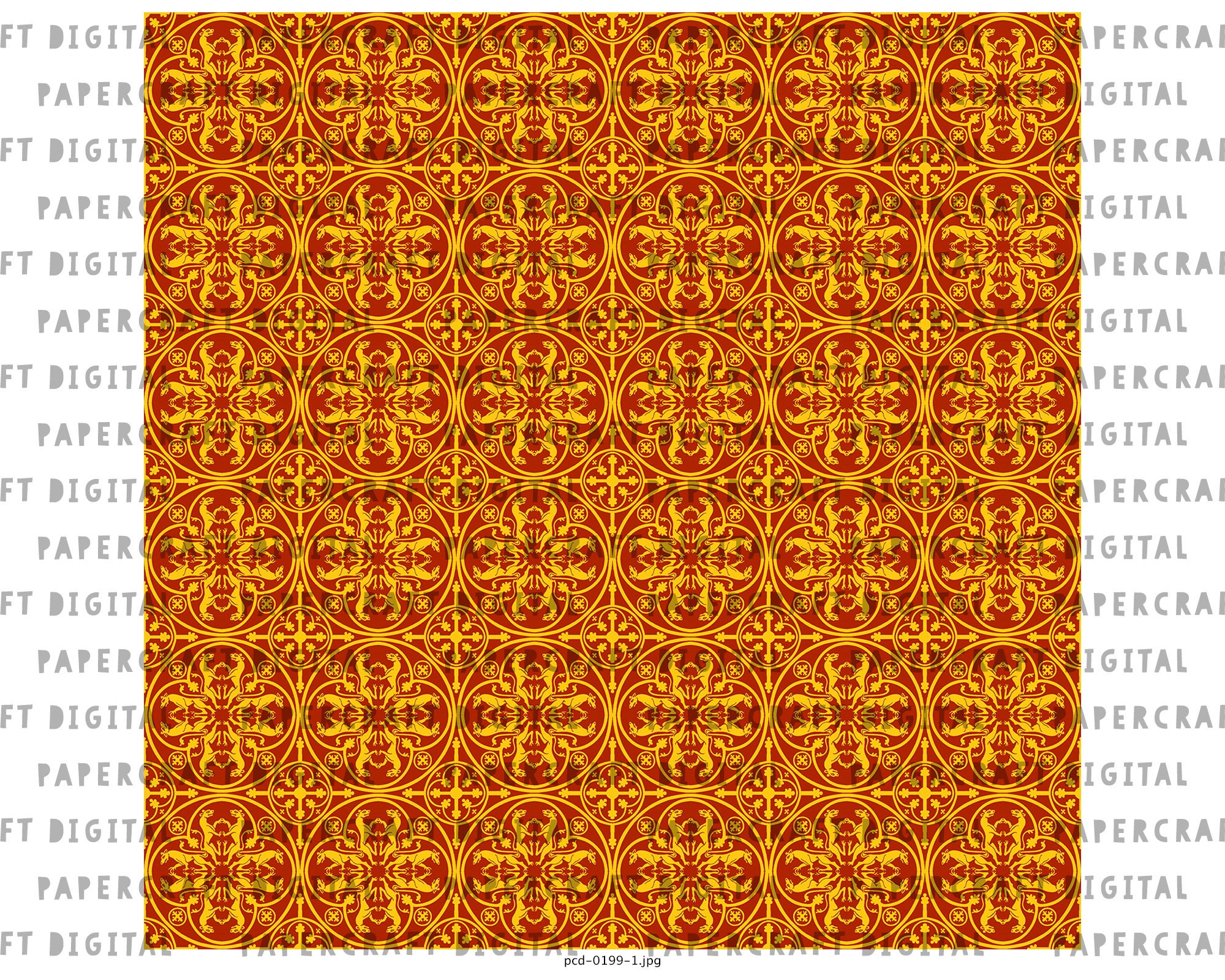 Vintage Scrapbook Printable Paper Old Medieval Pattern - Etsy