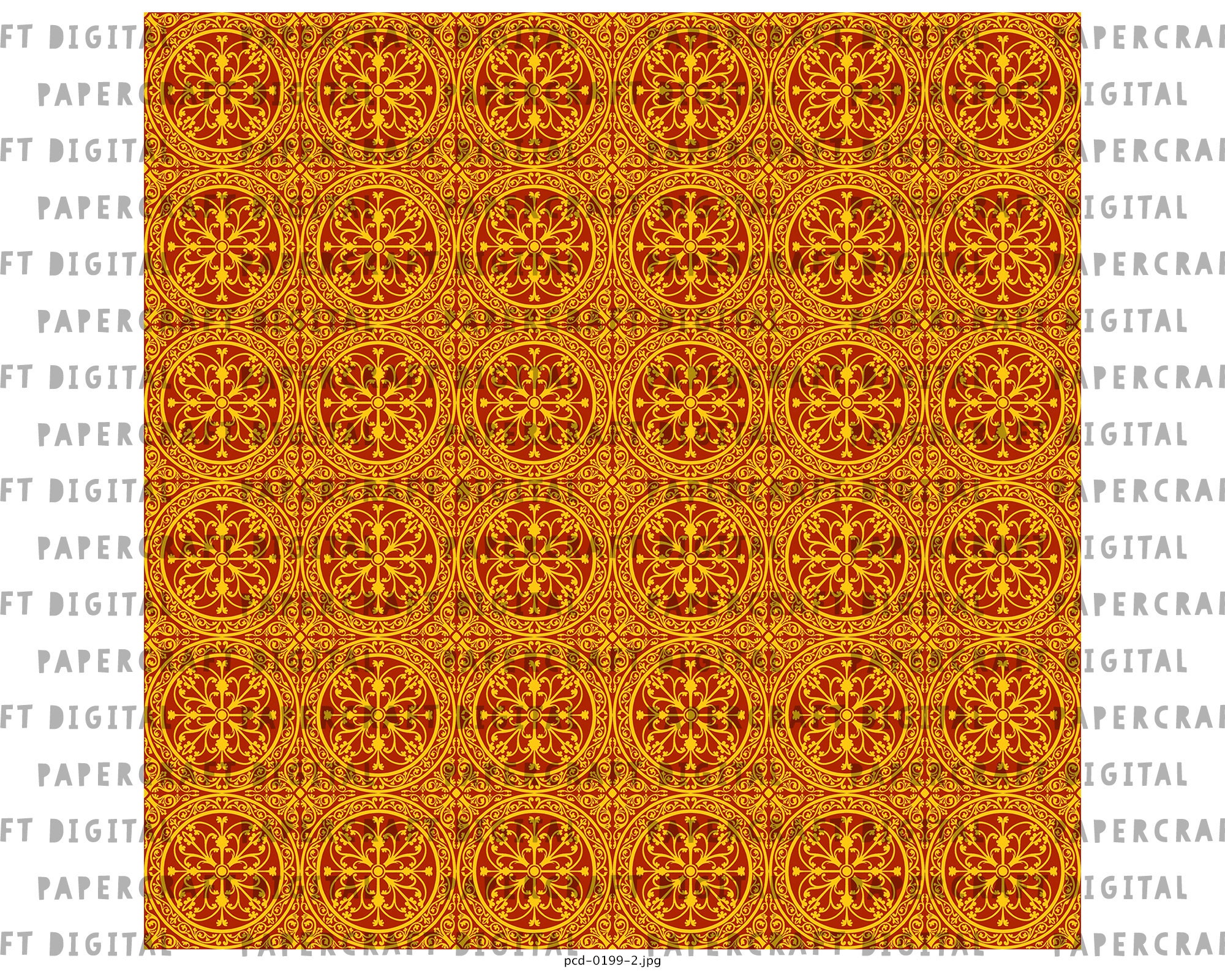 Vintage Scrapbook Printable Paper Old Medieval Pattern - Etsy