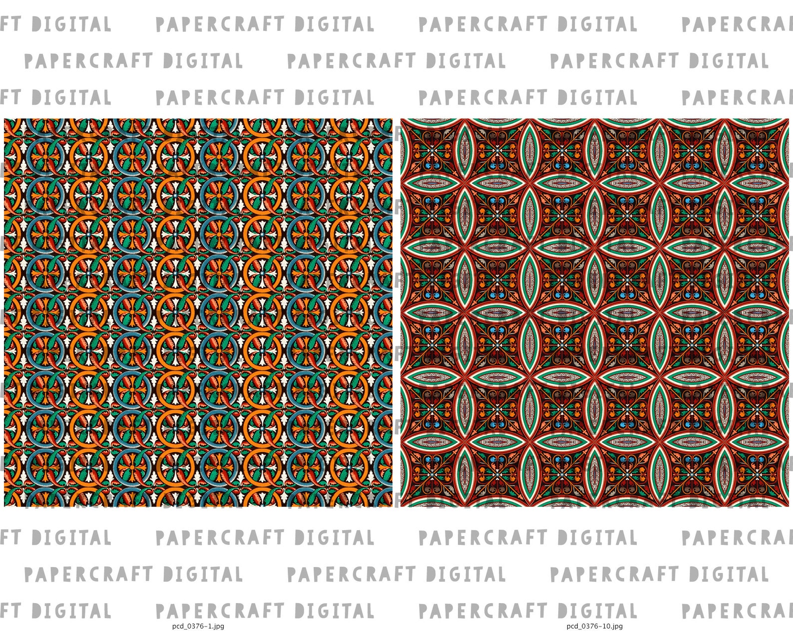 Medieval Printable Paper Patterns | Old Middle Ages Seamless Decorative ...