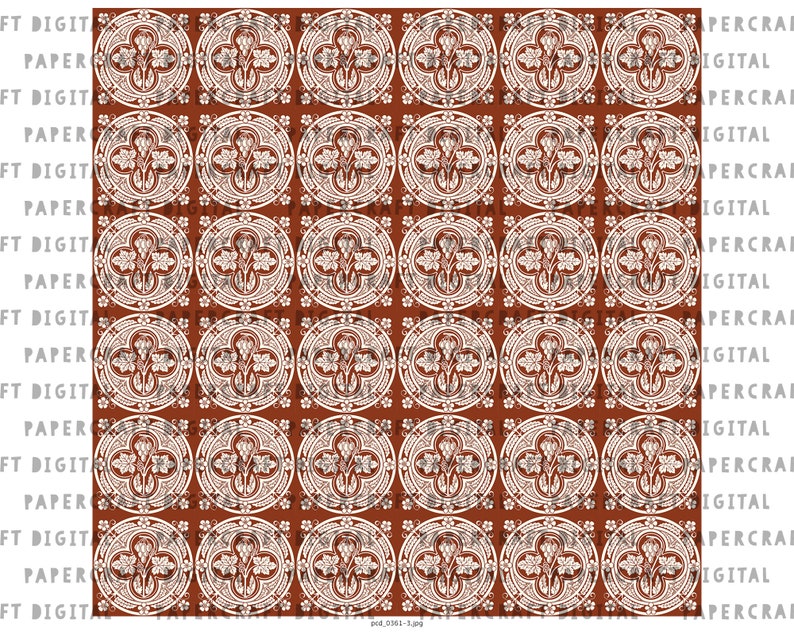 Old Endpaper Patterns Printable Paper | Vintage Scrapbook Decorative ...