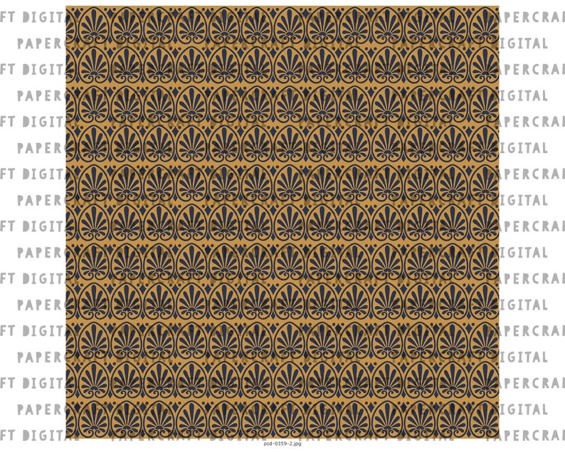 Ancient Greek Patterns Printable Paper | Vintage Scrapbook Decorative ...