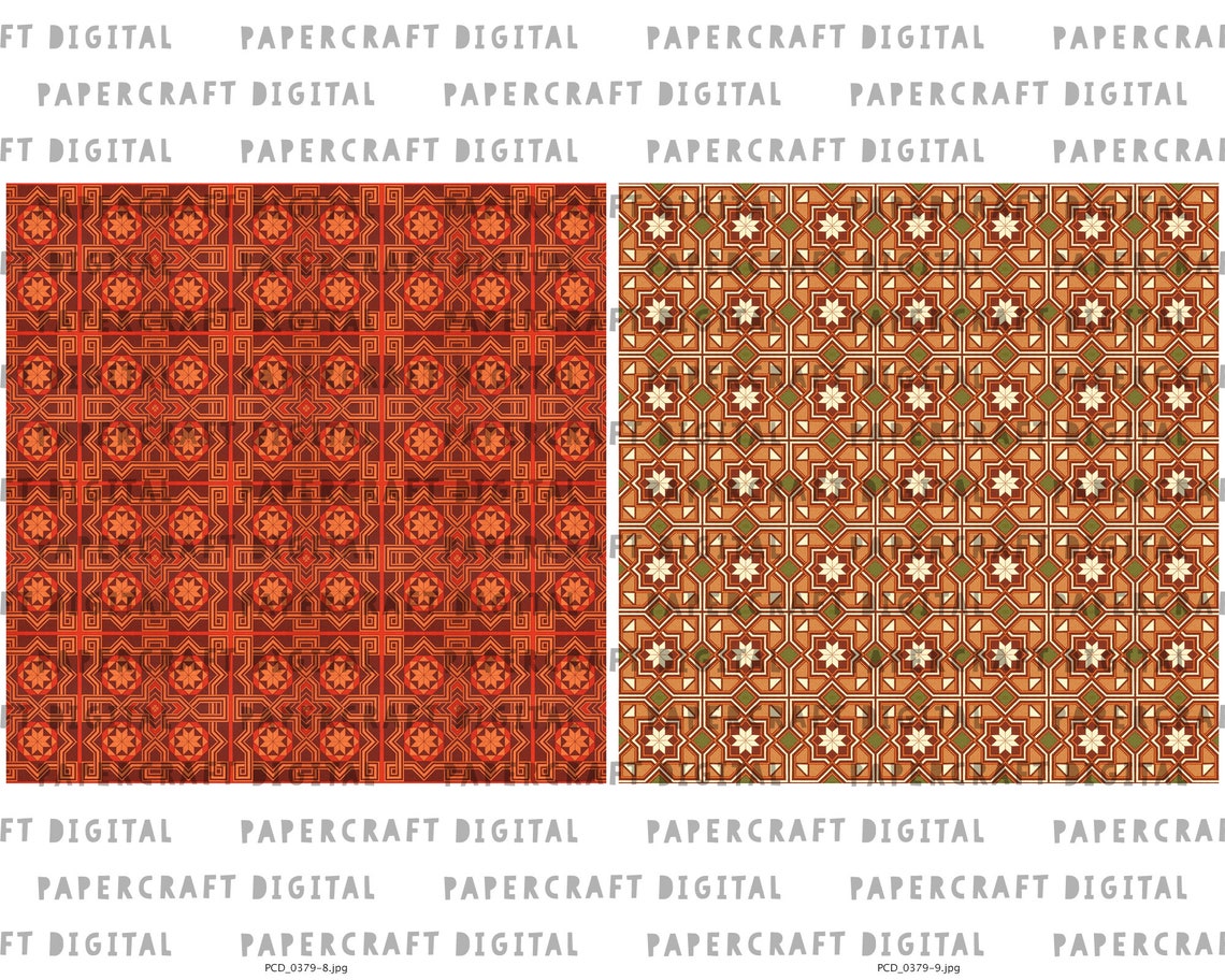 Medieval Printable Paper Patterns Old Middle Ages Seamless | Etsy