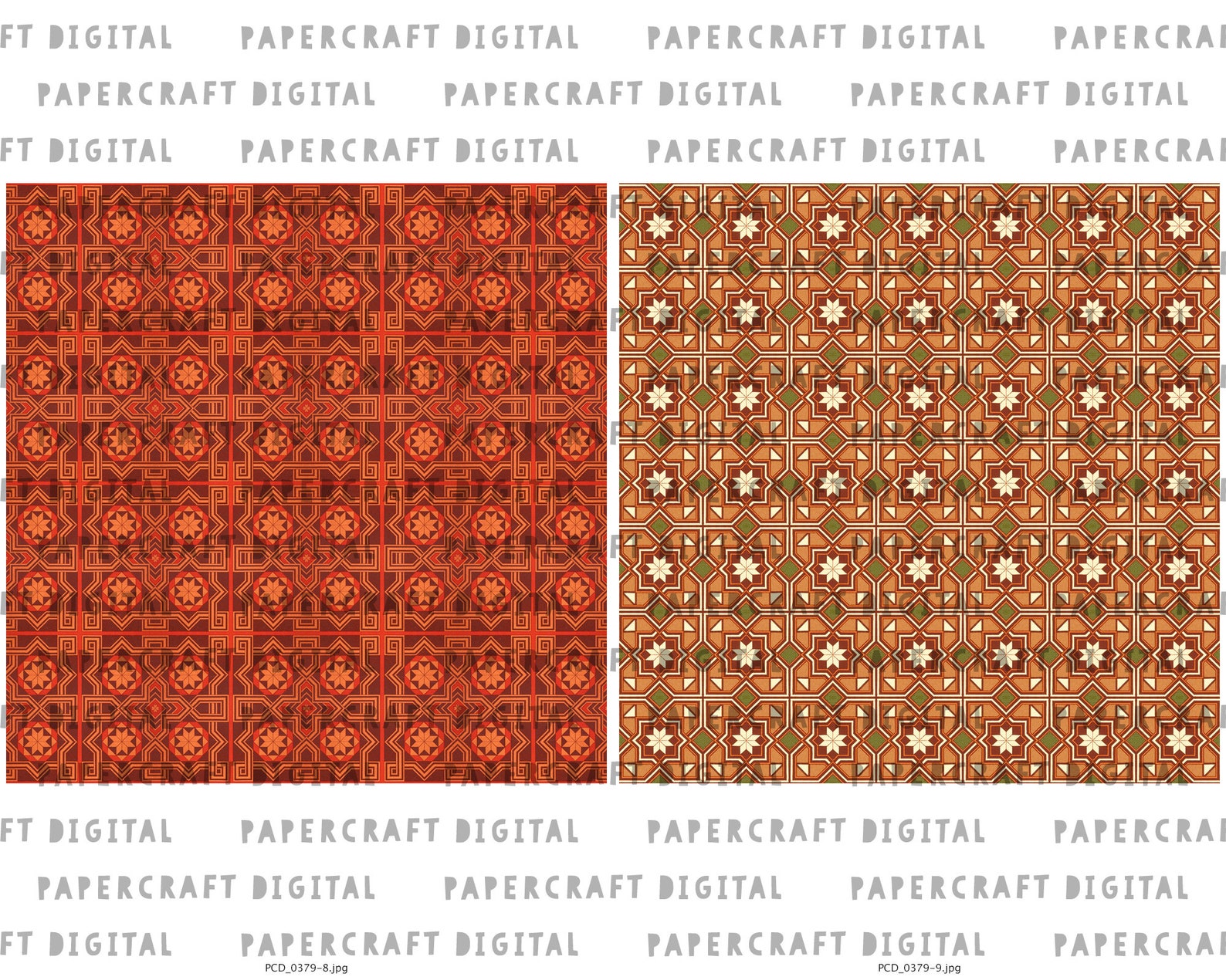 Medieval Printable Paper Patterns Old Middle Ages Seamless | Etsy