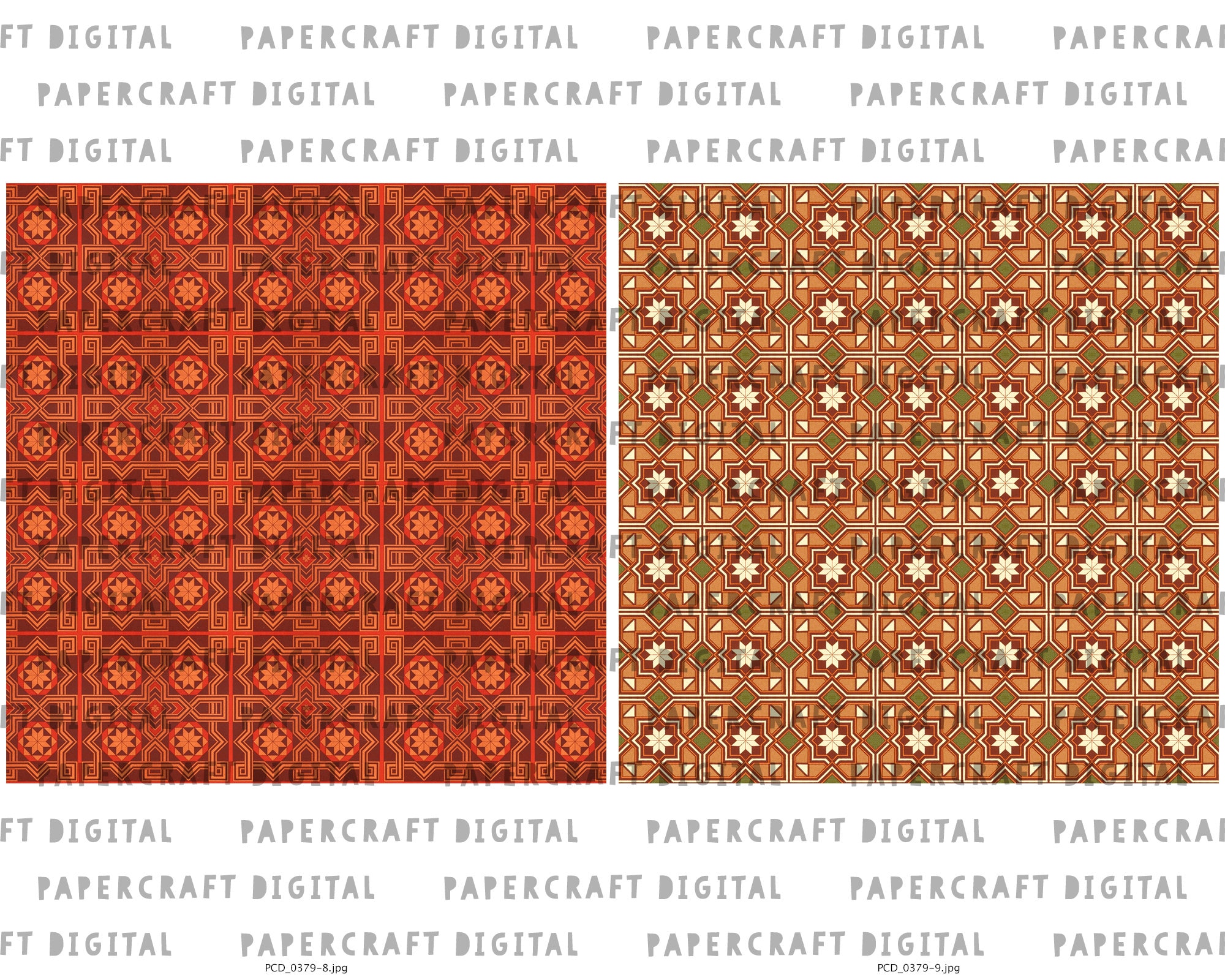 Medieval Printable Paper Patterns Old Middle Ages Seamless | Etsy