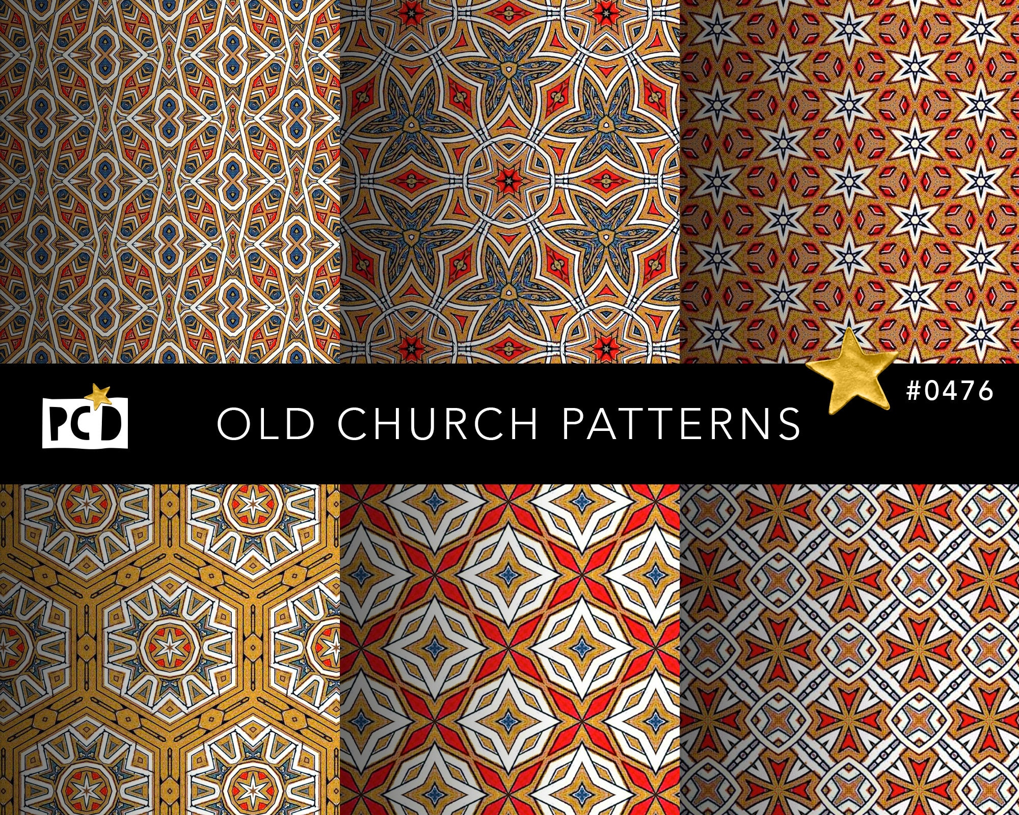 Old Church Patterns Catholic Decorative Papers Endpaper - Etsy