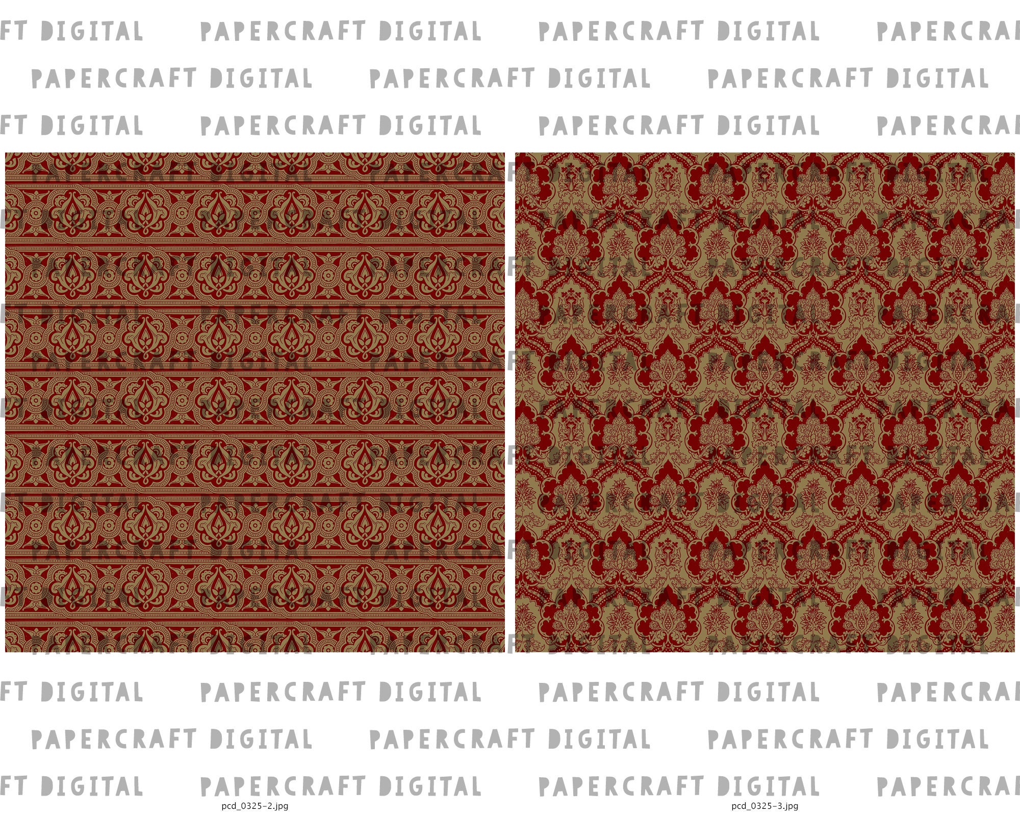 Vintage Scrapbook Printable Paper Old Ornamental Pattern | Etsy