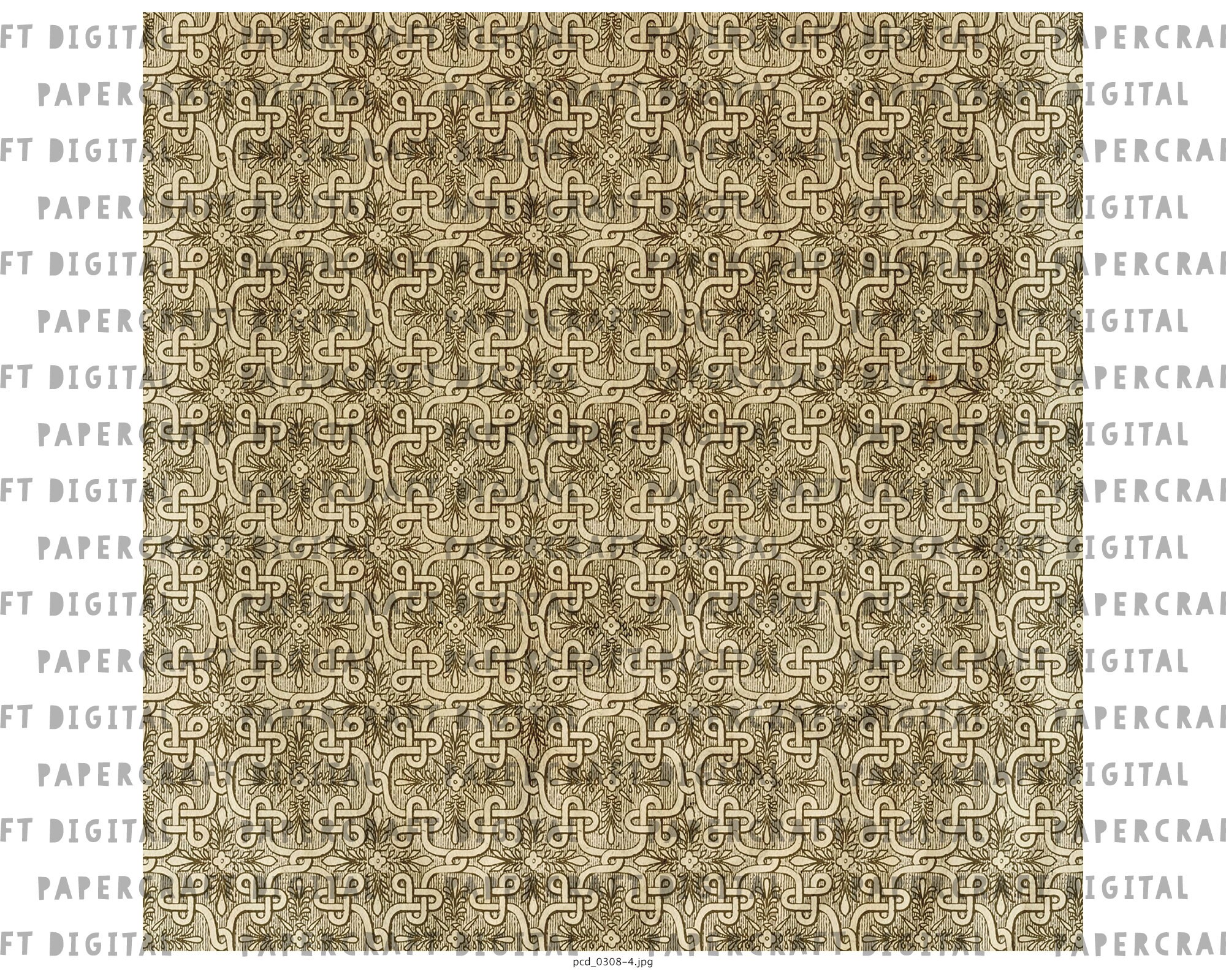 Vintage Scrapbook Printable Paper Old XXX Pattern | Etsy