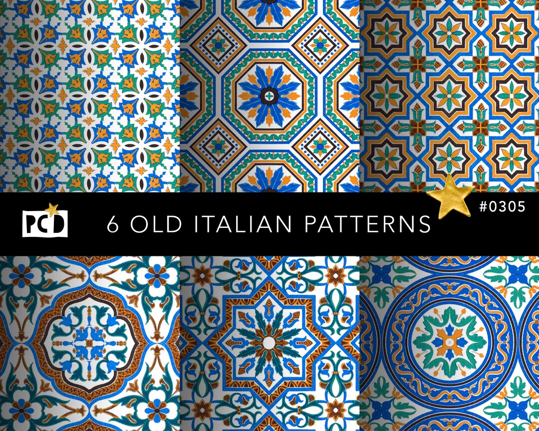 Vintage Scrapbook Printable Paper | Old Antique Italian Pattern ...