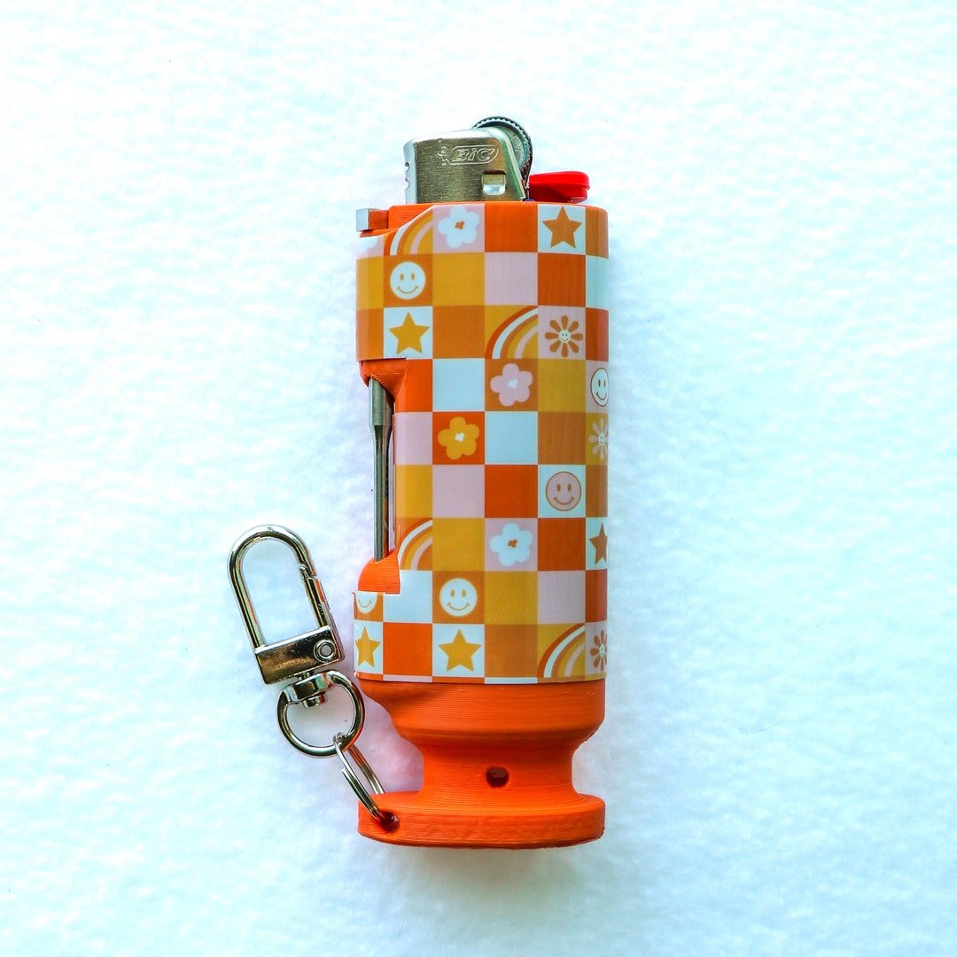 Orange Aesthetic - Bee Blazin' Lighter Sleeve - Hemp Wick Lighter W ...