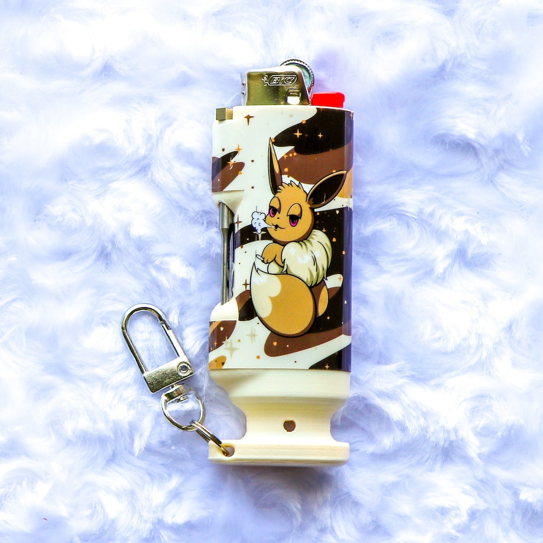 Blazed Eevee Bee Blazin' Lighter Sleeve Hemp Wick Lighter W/ Pokie ...