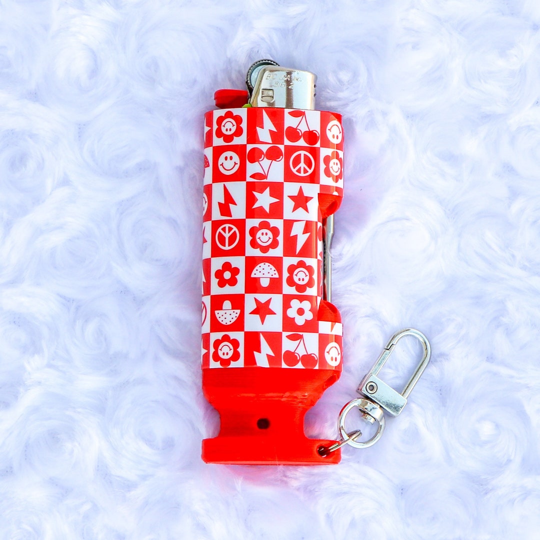 Cherry Bomb - Bee Blazin' Lighter Sleeve - Hemp Wick Lighter W/ Pokie ...