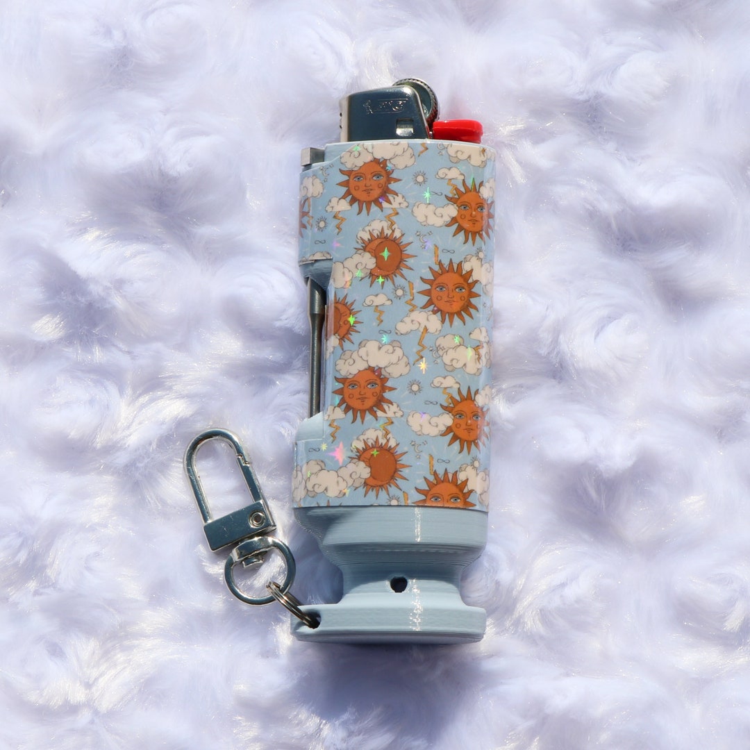 The Sun Holographic Bee Blazin' Lighter Sleeve Hemp Wick Lighter W ...