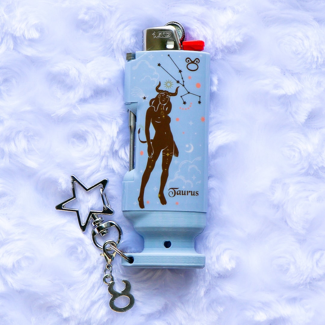 Taurus bee Blazin' Lighter Sleeve W/star Clasp & Charm-hemp Wick ...