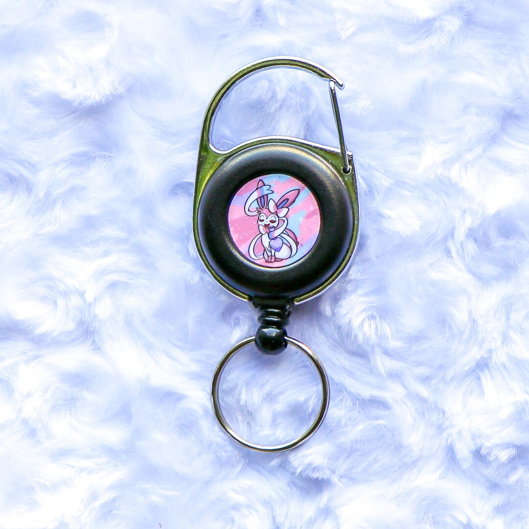 Blazed Sylveon Retractable Key Ring Retractable Lighter Reel for All 3D ...