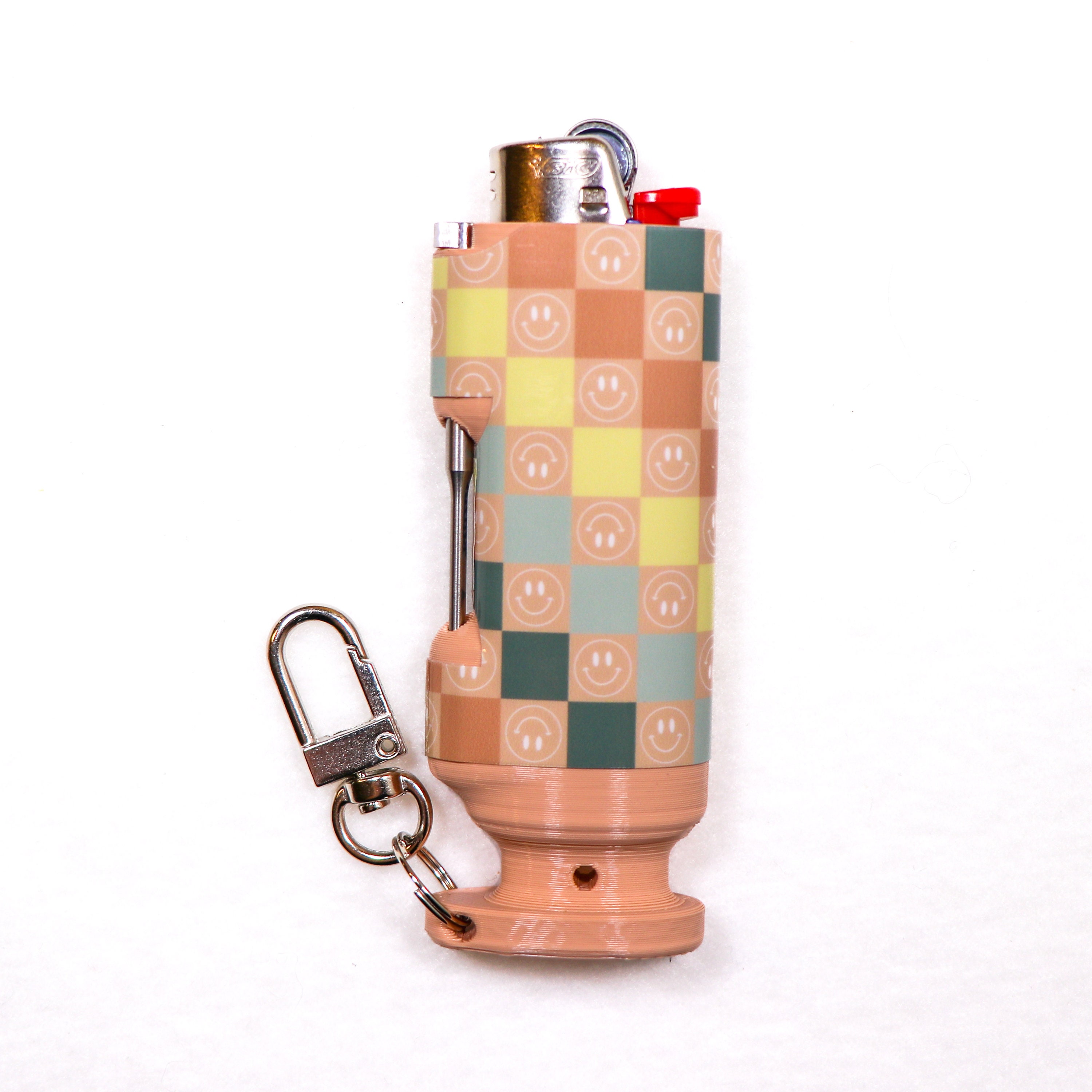 Checkered Smiley Face Bee Blazin' Lighter Sleeve Hemp - Etsy