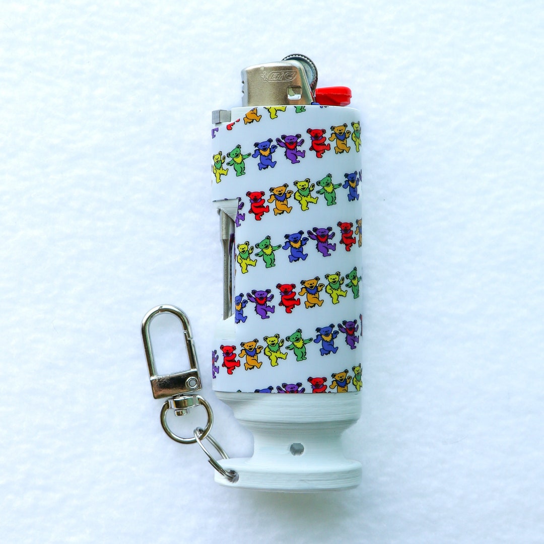 Rainbow Bears Bee Blazin' Lighter Sleeve Hemp Wick Lighter W/ Pokie ...