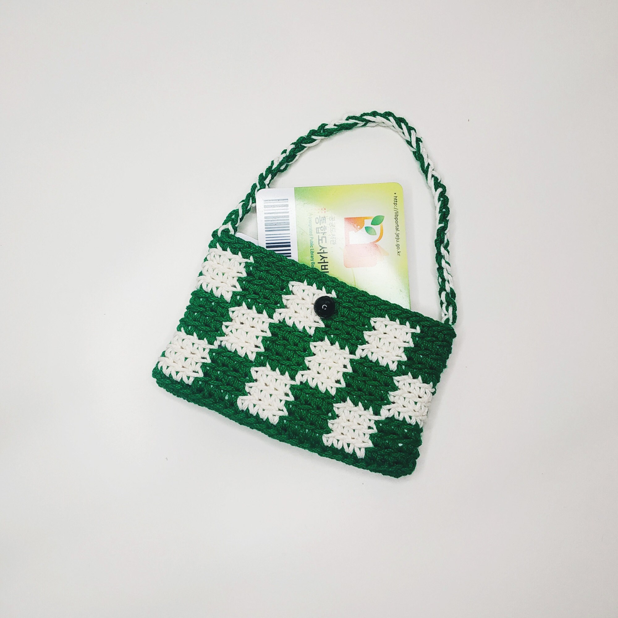 Checkerboard Card Wallet Crochet Pattern, PDF, Card Holder, Business ...